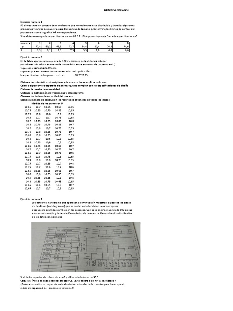 Ejercicio CP Campus | PDF | Calidad | Producción y fabricación
