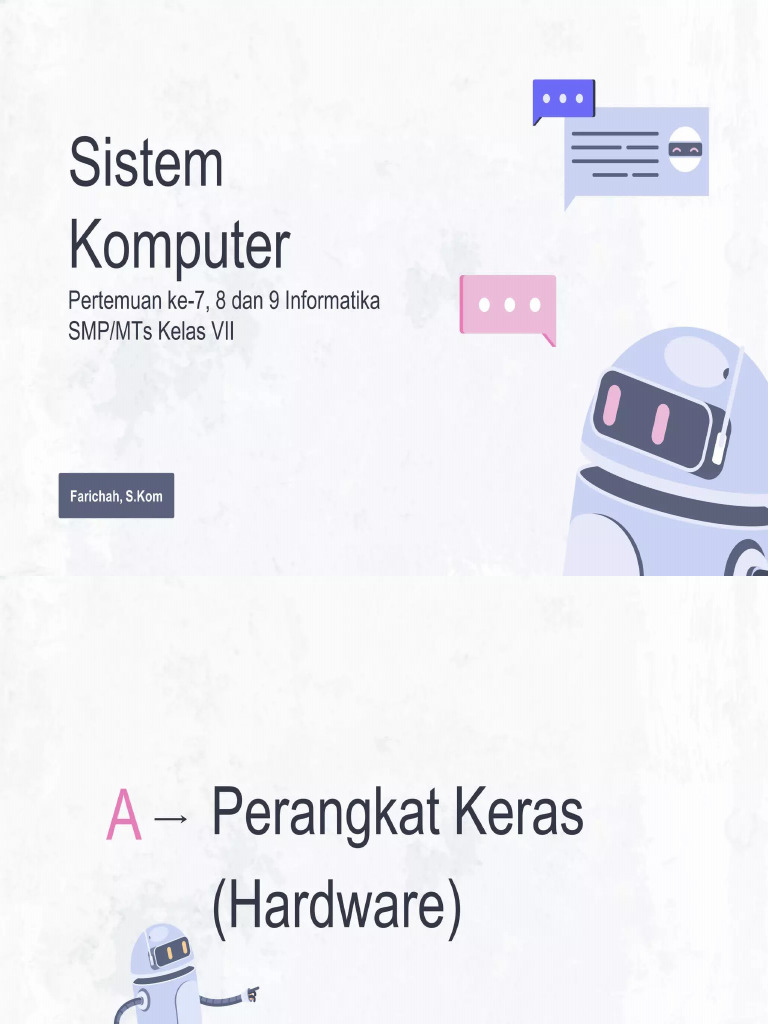 Materi Sistem Komputer | PDF