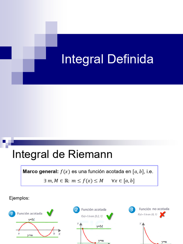 Integral Definida y Riemann: Teoría y Aplicaciones | PDF | Integral ...