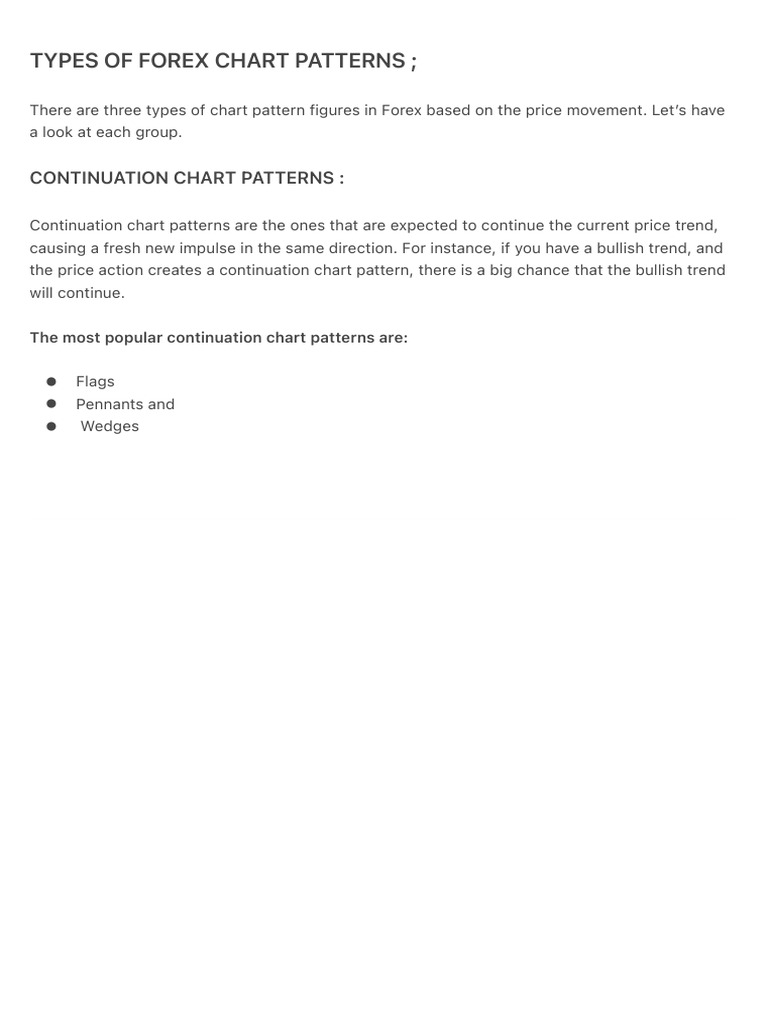Types of Forex Chart Patterns | PDF | Market Trend | Financial Markets