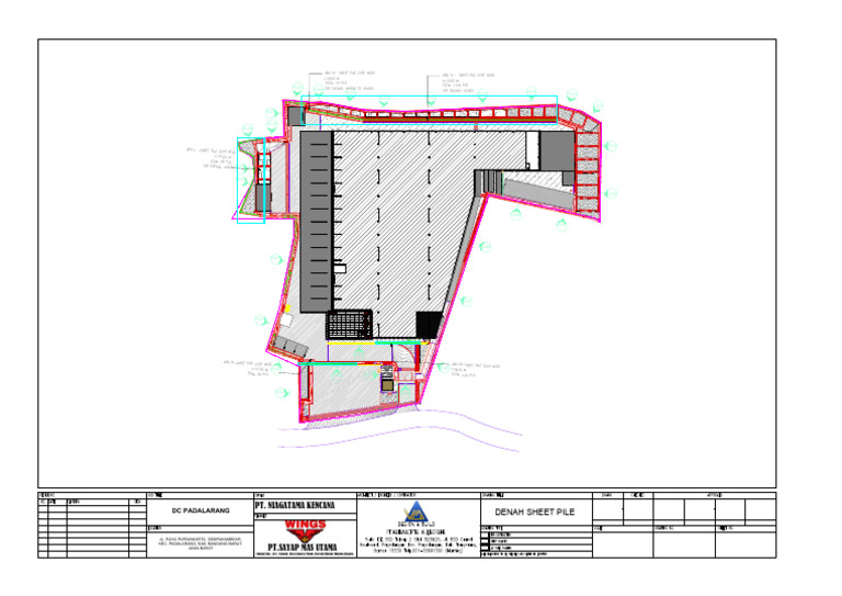 p2dl FC SP Sheet PG 002 Layout Pagar & Saluran Model | PDF