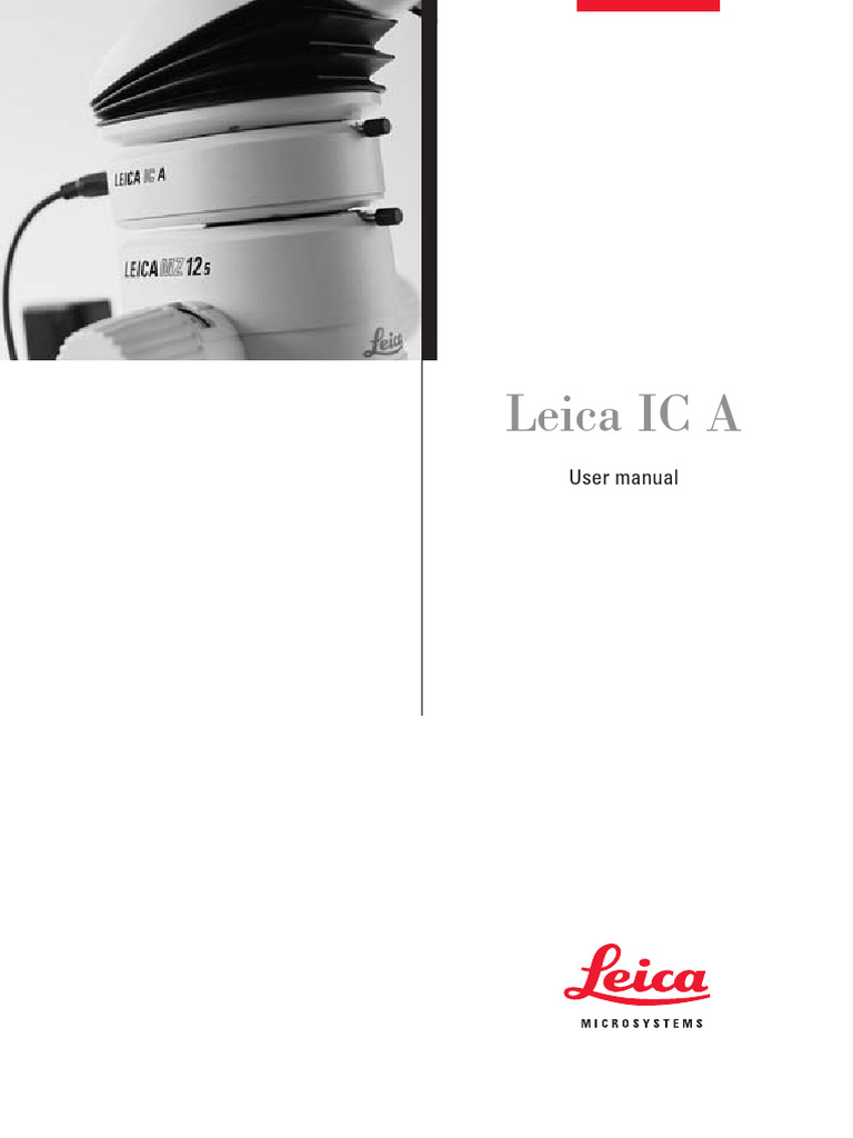 Leica ICA Manual en | PDF | Menu (Computing) | Color Balance
