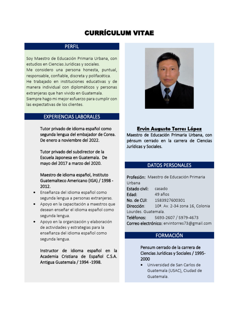 Ervin Torres 73 | PDF | Guatemala | Lengua española