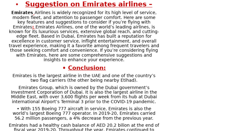 Emirates | PDF
