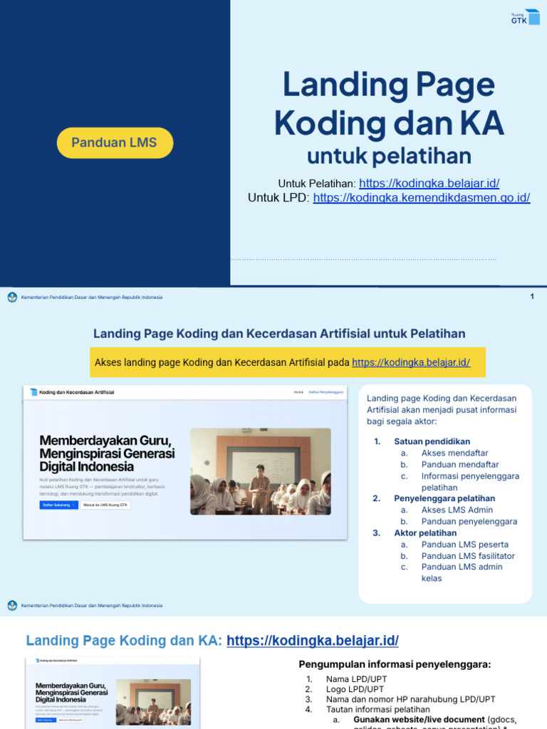 Bahan Rakor LMS RGTK Dengan LPD 11-12 Juni 2025 | PDF