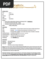 Muslim Bio Data | PDF