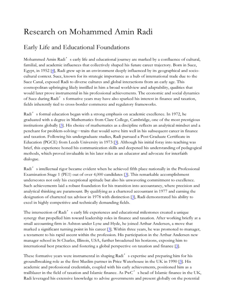 Research On Mohammed Amin Radi | PDF | Islamophobia | Discrimination & Race Relations