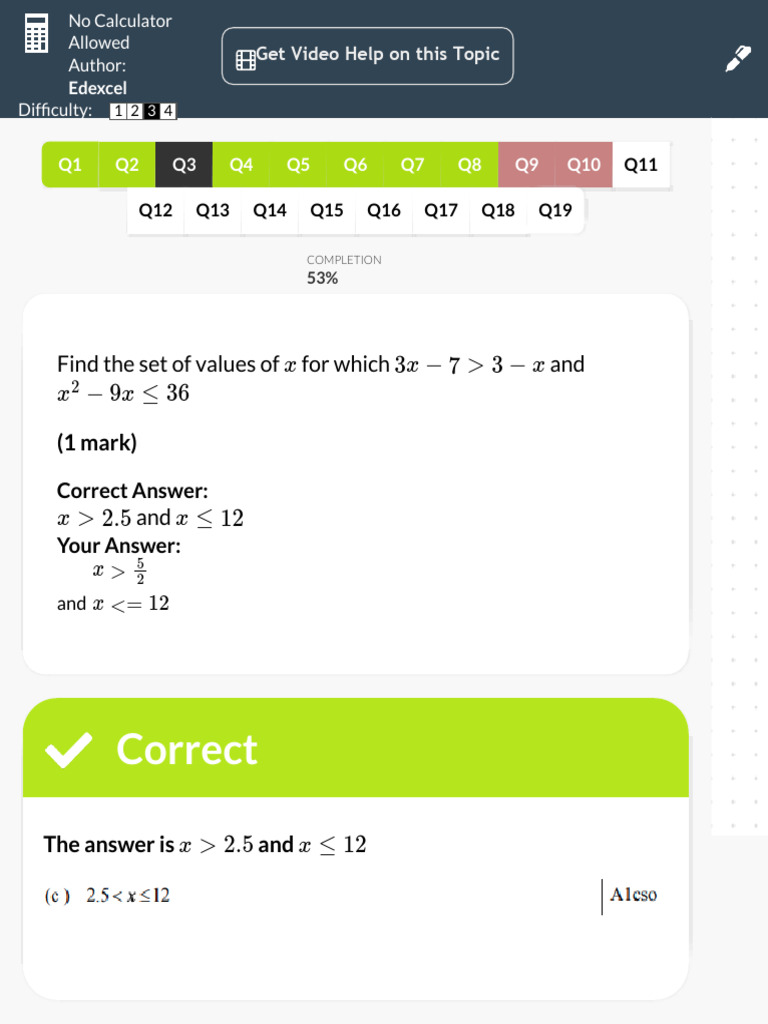 Correct: X X X X X | PDF