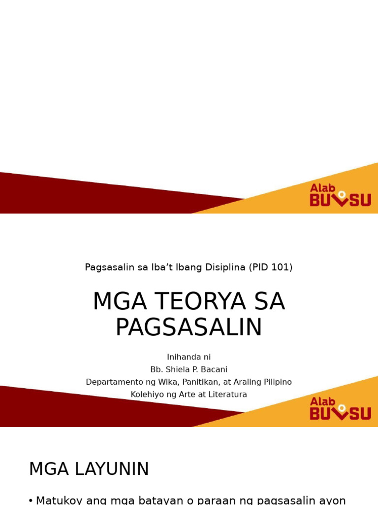 5 - Teorya | PDF
