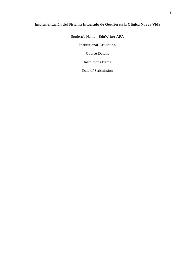 Apa Format Implementaci N Del Sistema | PDF | Sustentabilidad | Cuidado de la salud