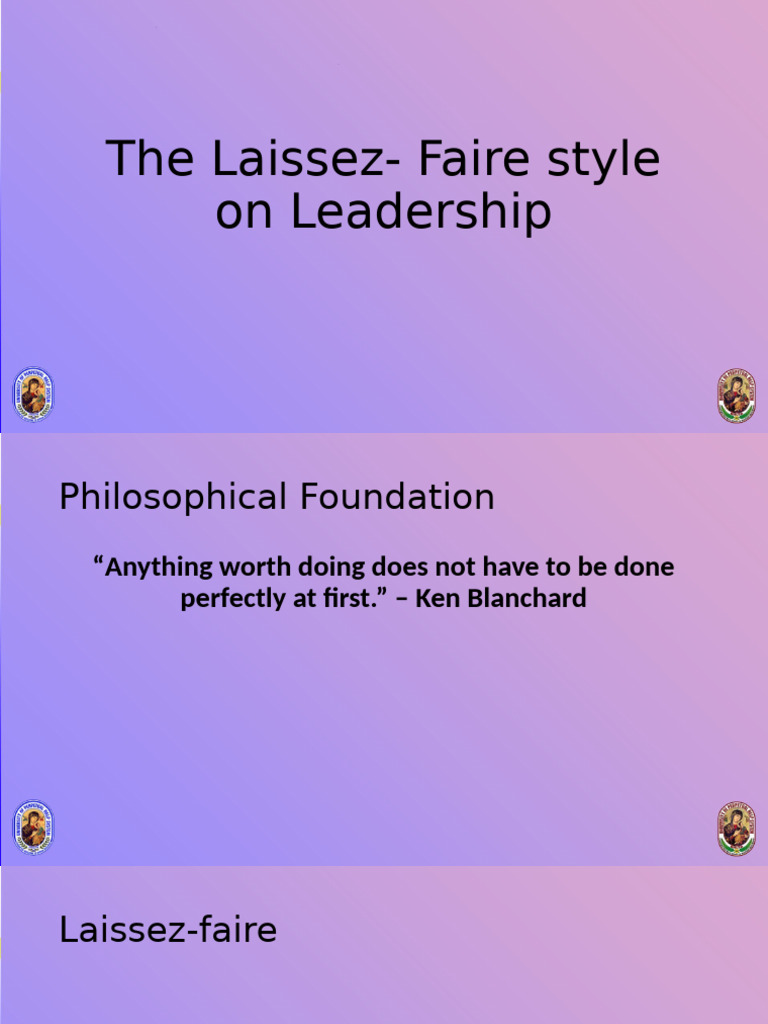 The Laissez Faire Style On Leadership | PDF