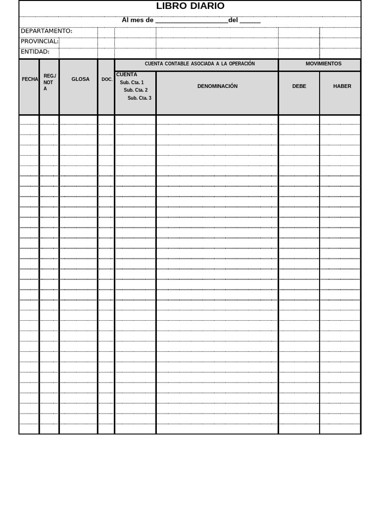 Libro Diario | PDF