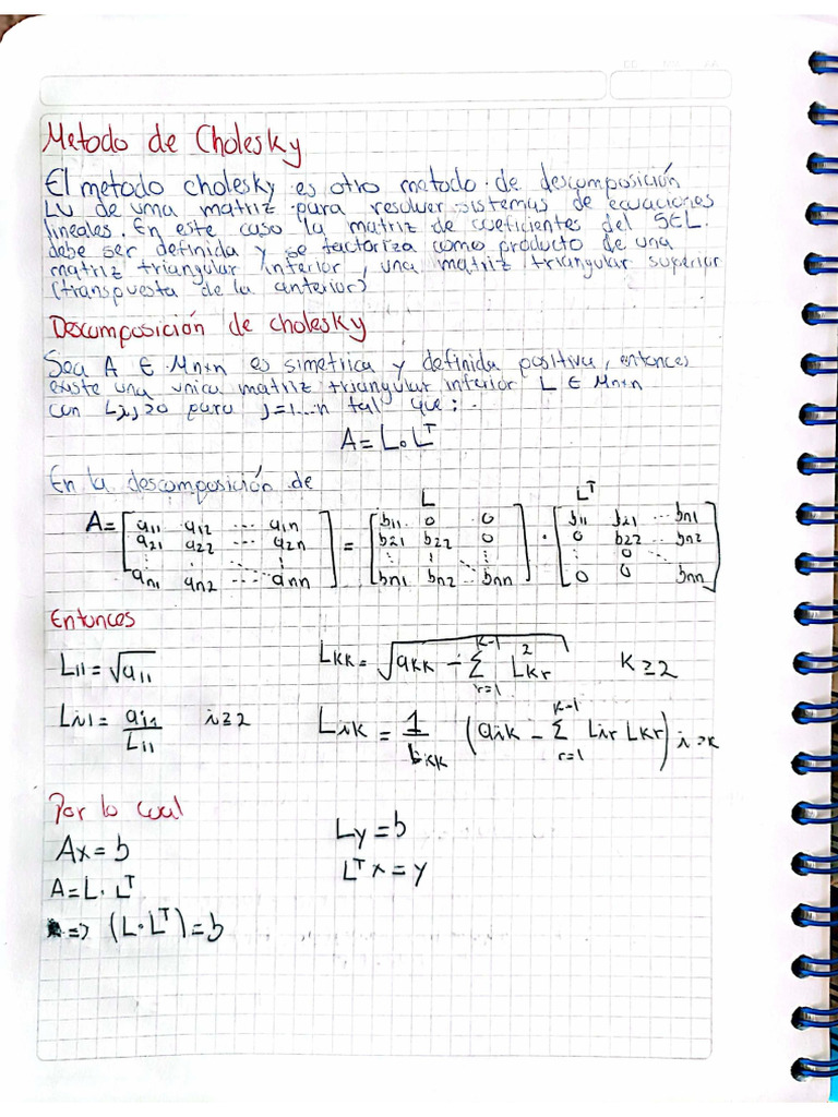 Masaquiza Wilmer Cholesky | PDF