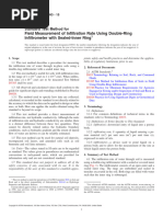 ASTM D3385: Double-Ring Infiltrometer | PDF | Earth Sciences | Civil ...