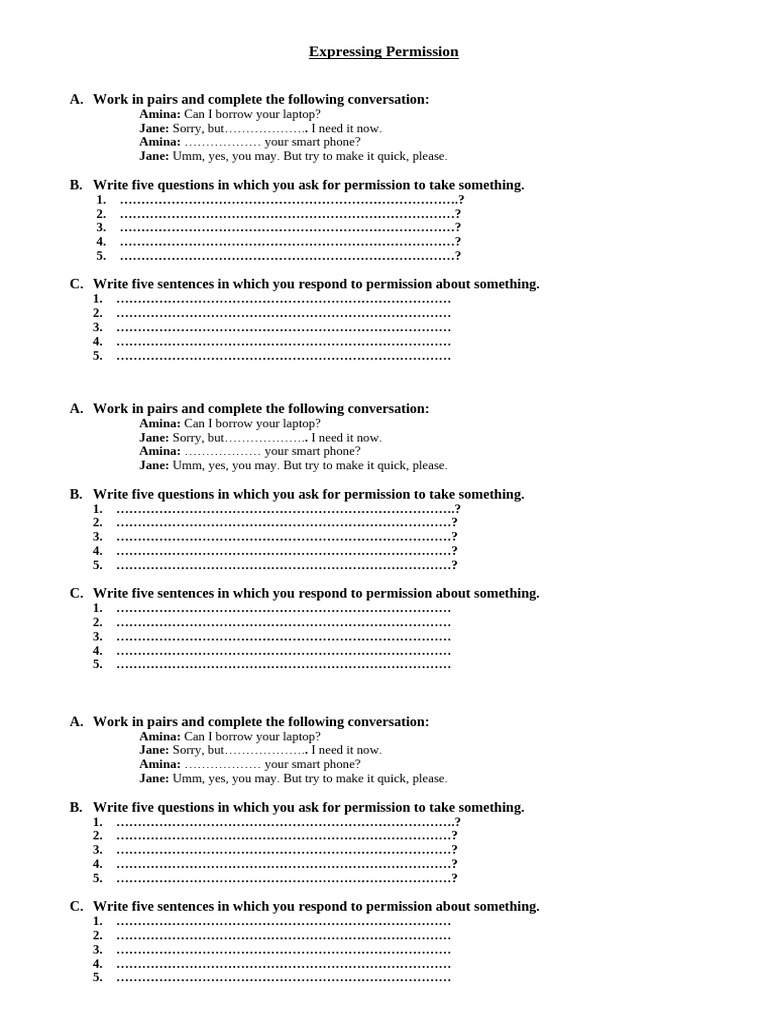 Handouts Permission | PDF