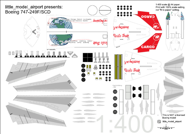 400scale b747-249scd Northwest Airlines N643NW | PDF