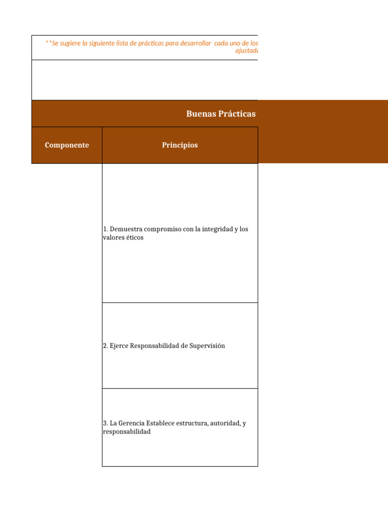 Buenas Practicas para Desarrollar Los 17 Principios de COSO en IT. | PDF | Sistema de ...