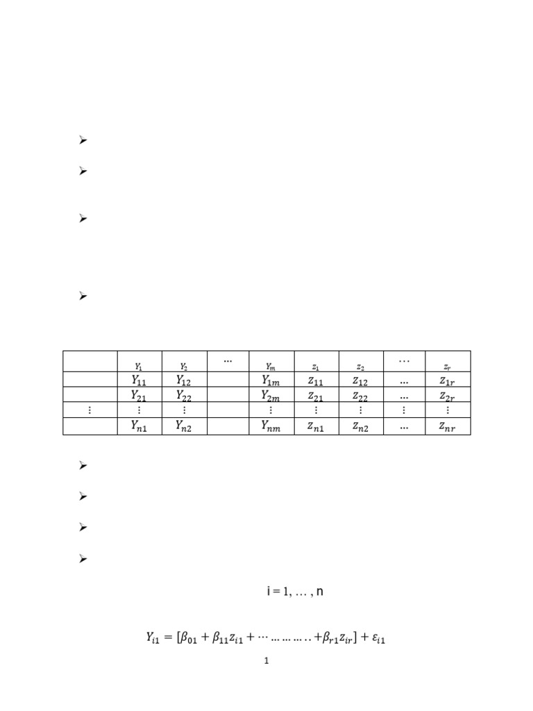 Lecture 3 Multivariate Multiple Regression | PDF | Linear Regression | Dependent And Independent ...