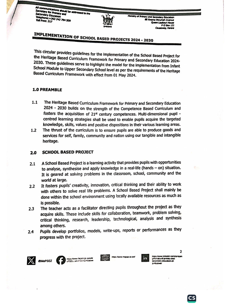 School Based Project | PDF