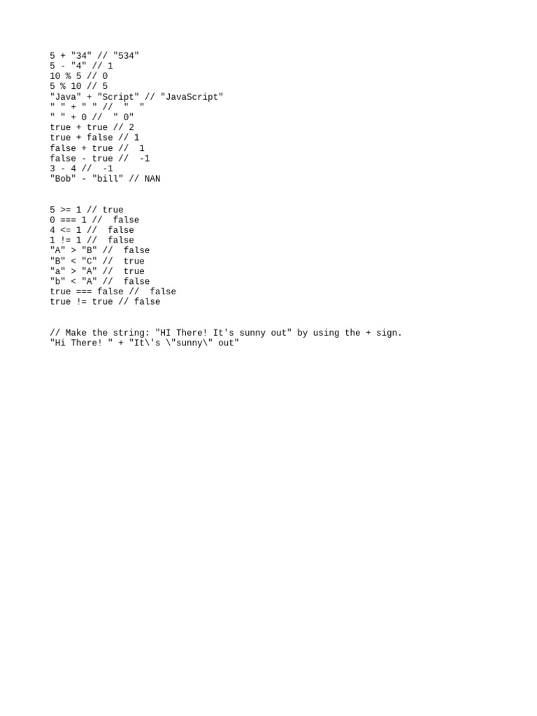 Exercise1 Solutions | PDF