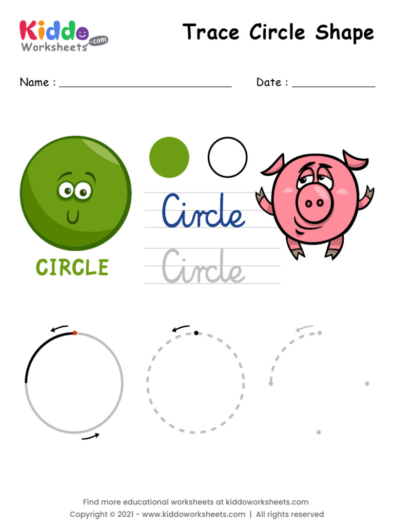 Circle Shape Worksheet | PDF