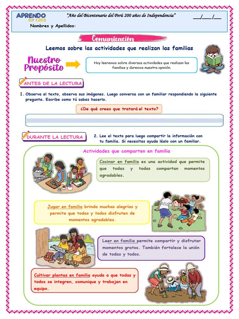 Comunicacion Primer Grado Pdf