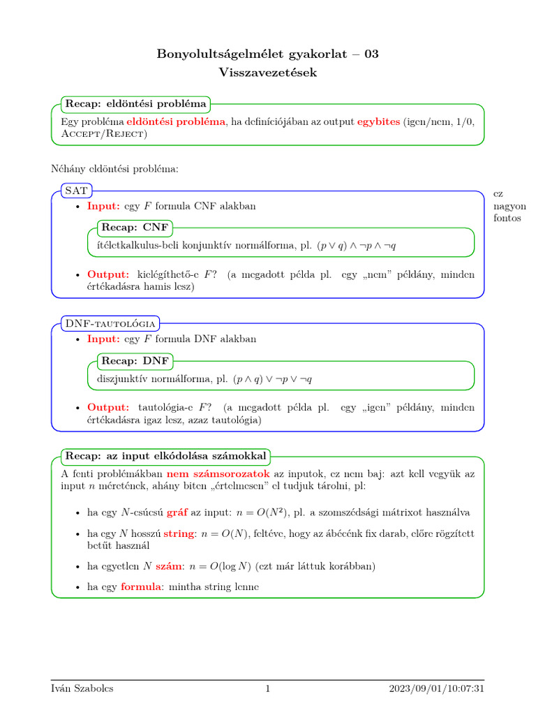 Bonyelm Gyak 03 2022 | PDF