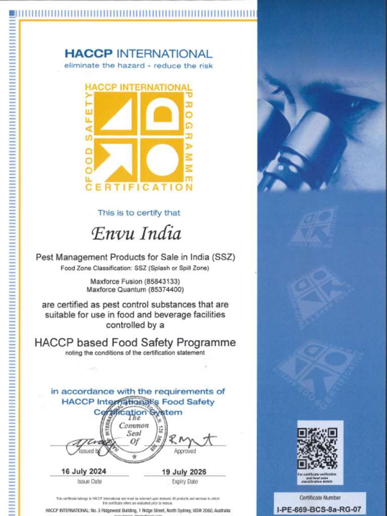 Envu 669 8a India Cert & State 2024 | PDF