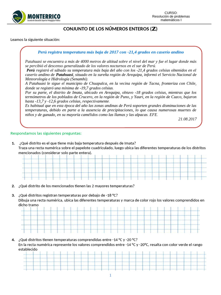 Separata 02 Conjunto Z | PDF | Entero | Aritmética