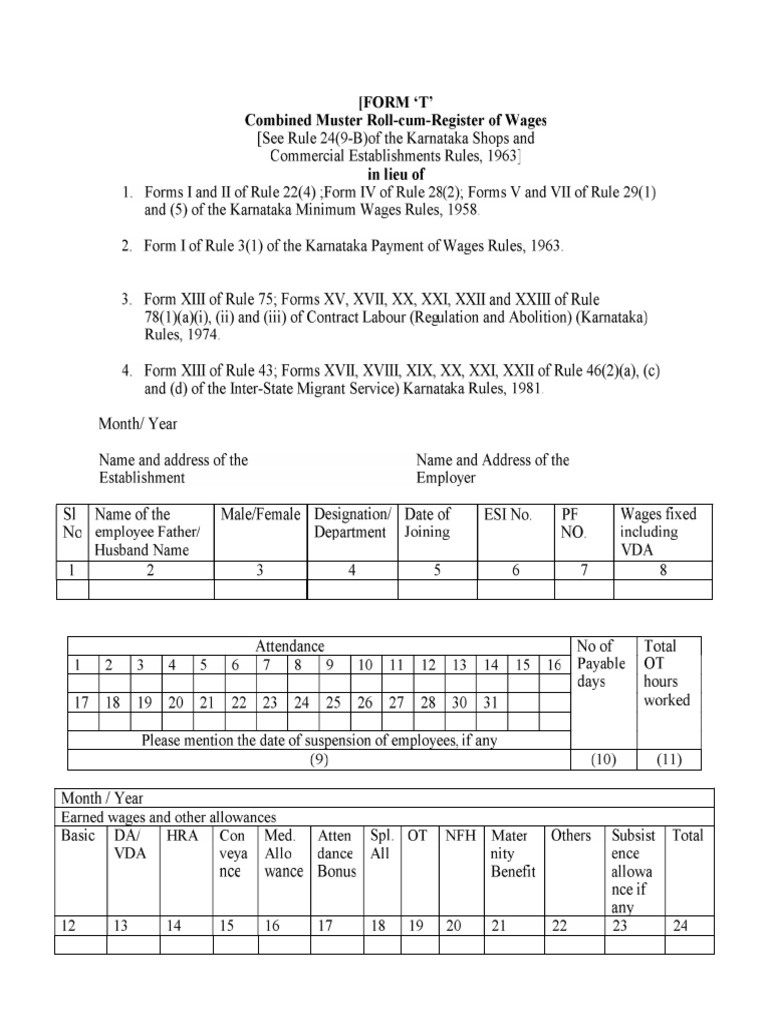 Sl.3 Form T | PDF