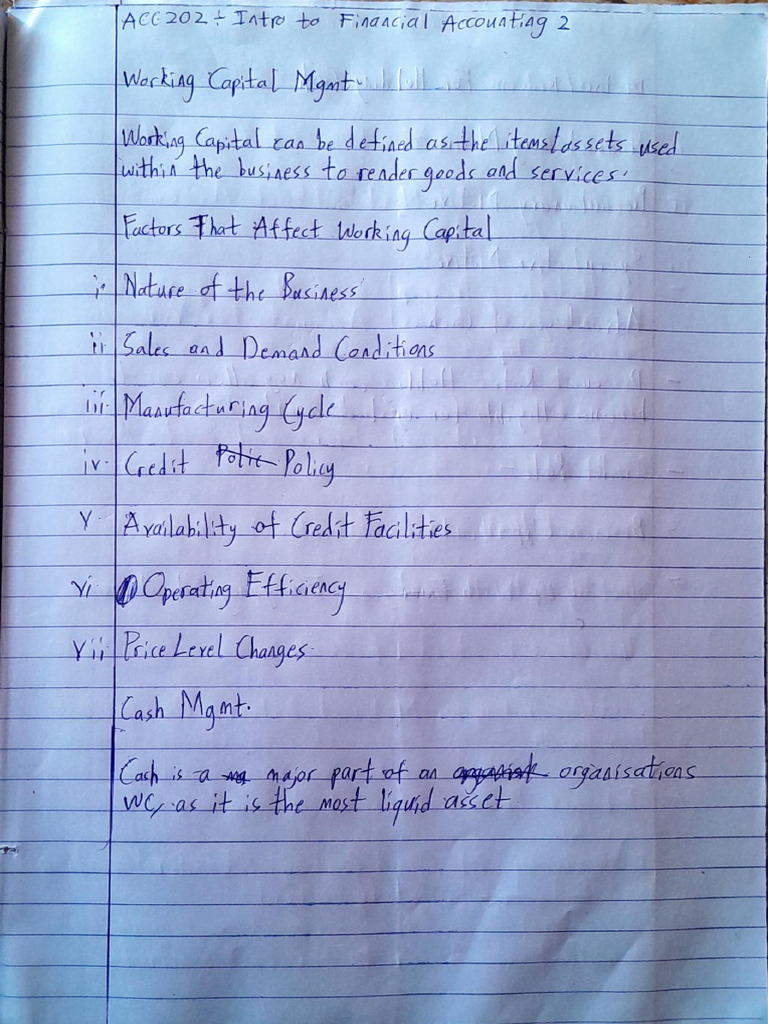 Accounting 202 note | PDF