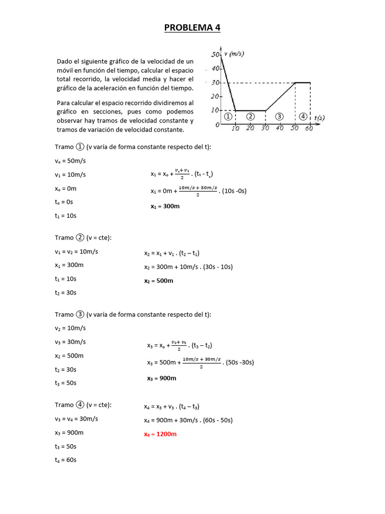 Problema 4 Cinemática 1era Parte | PDF | Fenomeno fisico | Cantidades fisicas