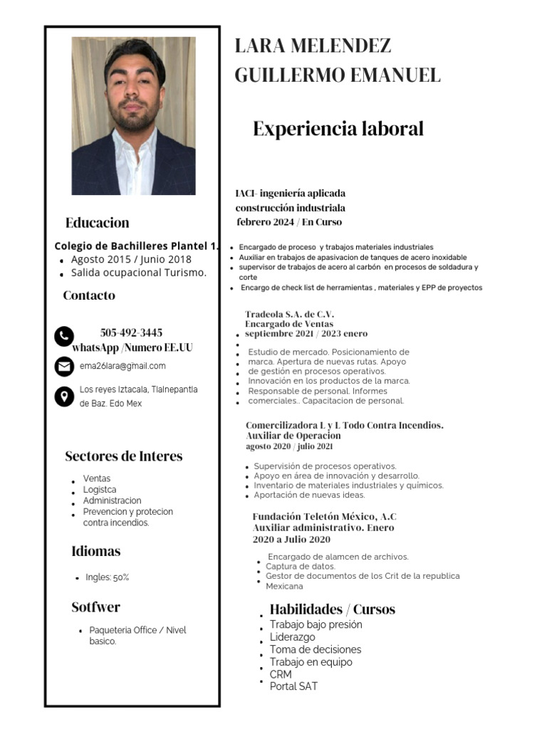 CV Emanuel Lara Melendez PDF | PDF