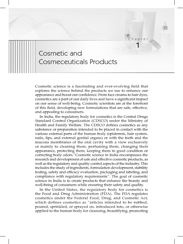 Classification of Cosmetic Products | PDF | Surfactant | Sunscreen