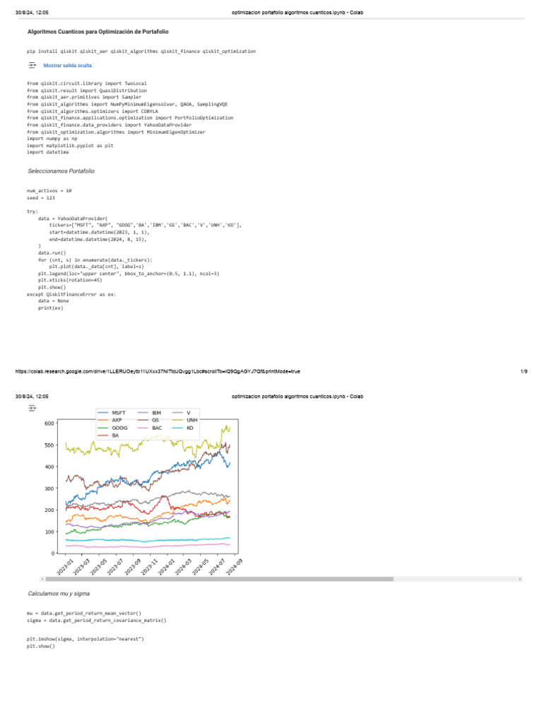 Optimizaci N Cu Ntica de Portafolio 1725048302 | PDF
