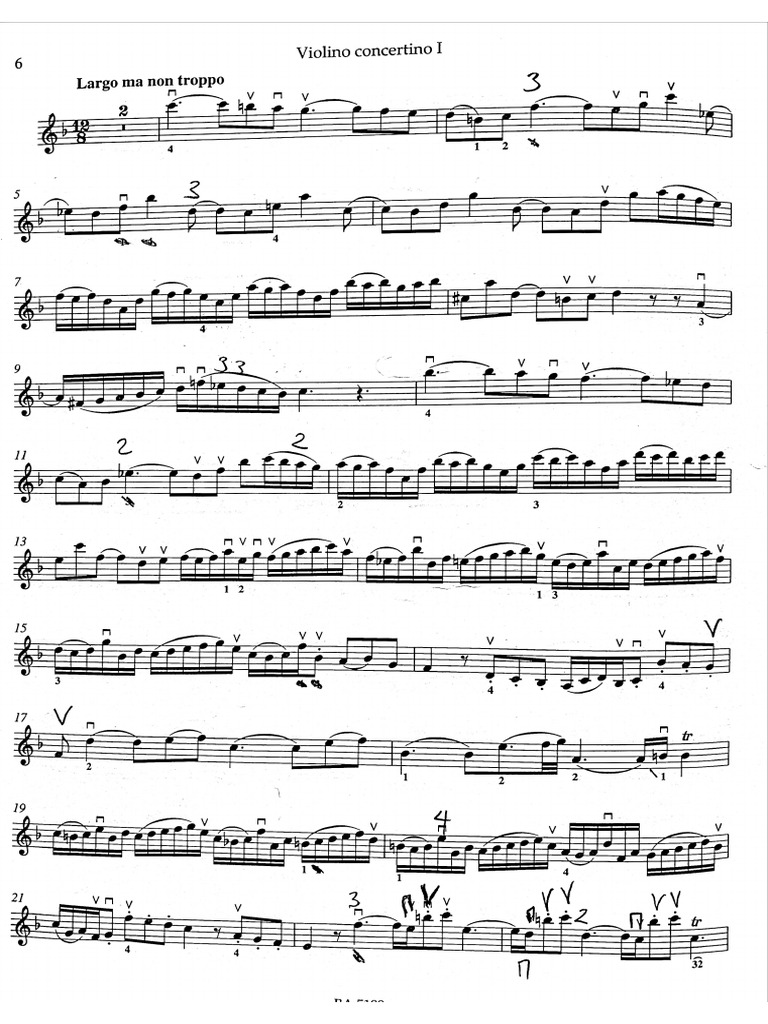 Bach Double 2nd MVT | PDF