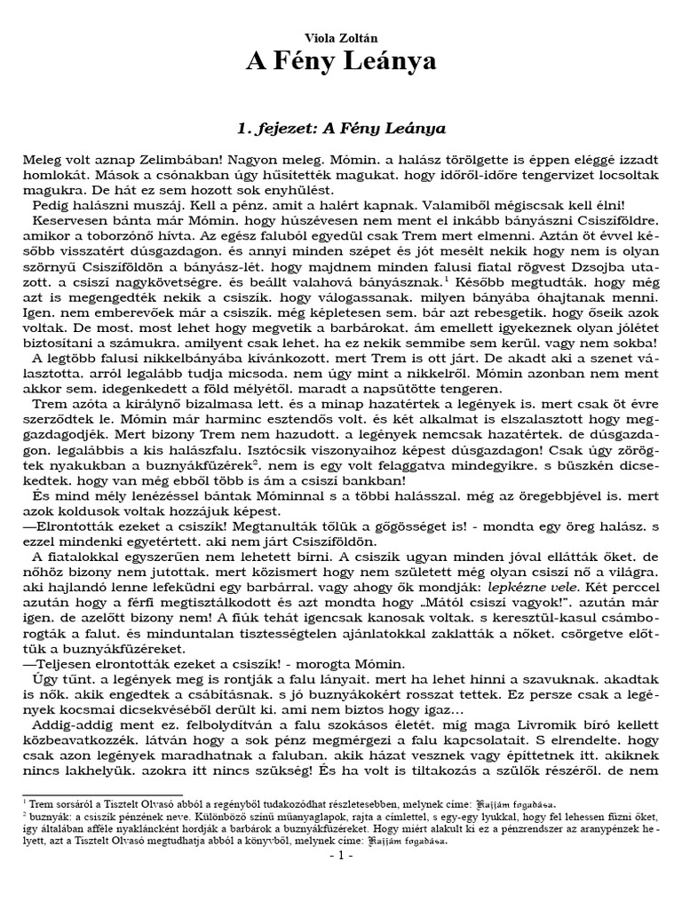 A Fény Leánya | PDF