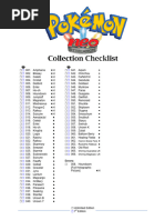 Legends Arceus Checklist - Pokedex | PDF | Pokémon