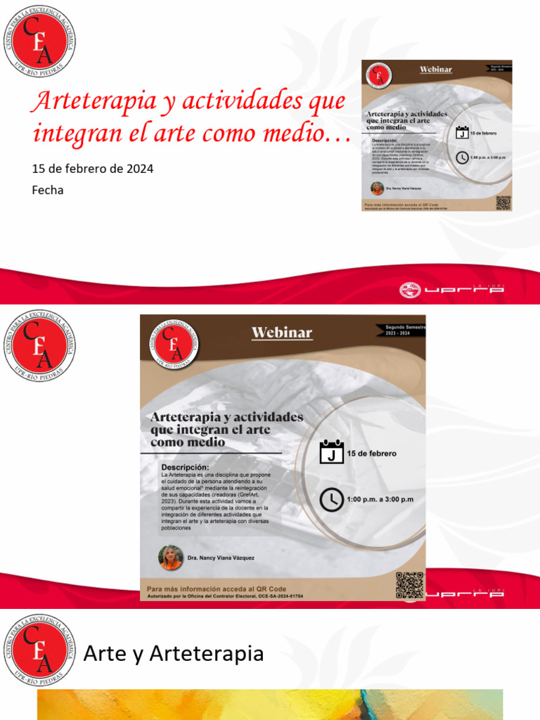 Arterapia Dra. Viana CEA 1 | PDF | Terapia artística | Las emociones
