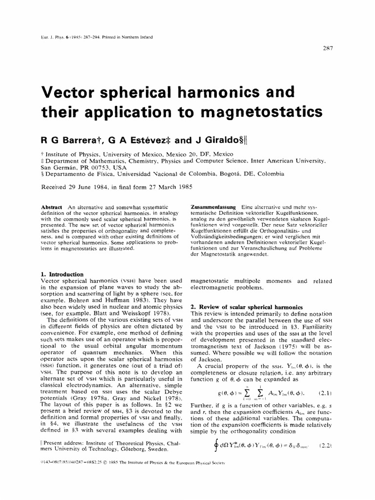 Barrera Et Al | PDF | Euclidean Vector | Functions And Mappings