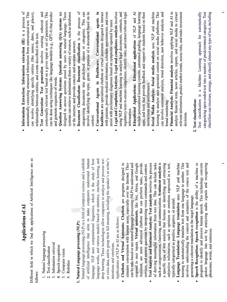 Unit5 ApplicationsOfAI | PDF