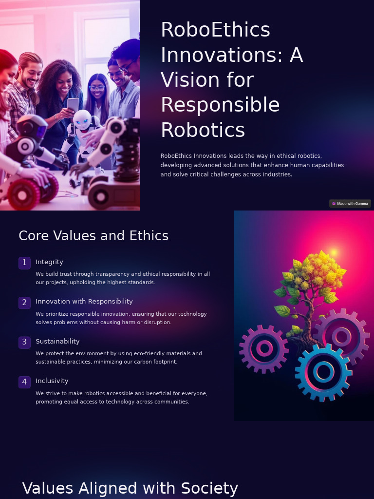 RoboEthics Innovations A Vision For Responsible Robotics | PDF ...
