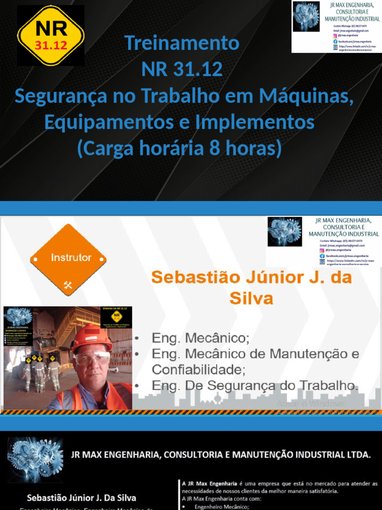 Treinamento NR 31.12: Segurança em Máquinas | PDF | Máquinas | Física