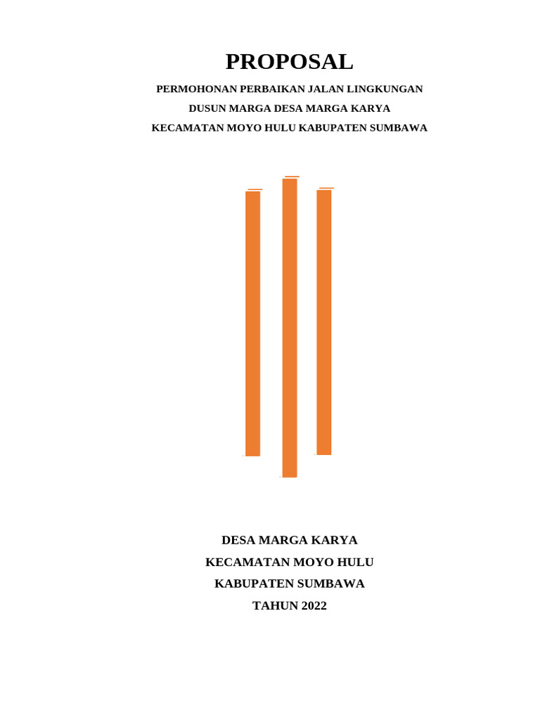 Permohonan Paving Blok Dusun Marga | PDF
