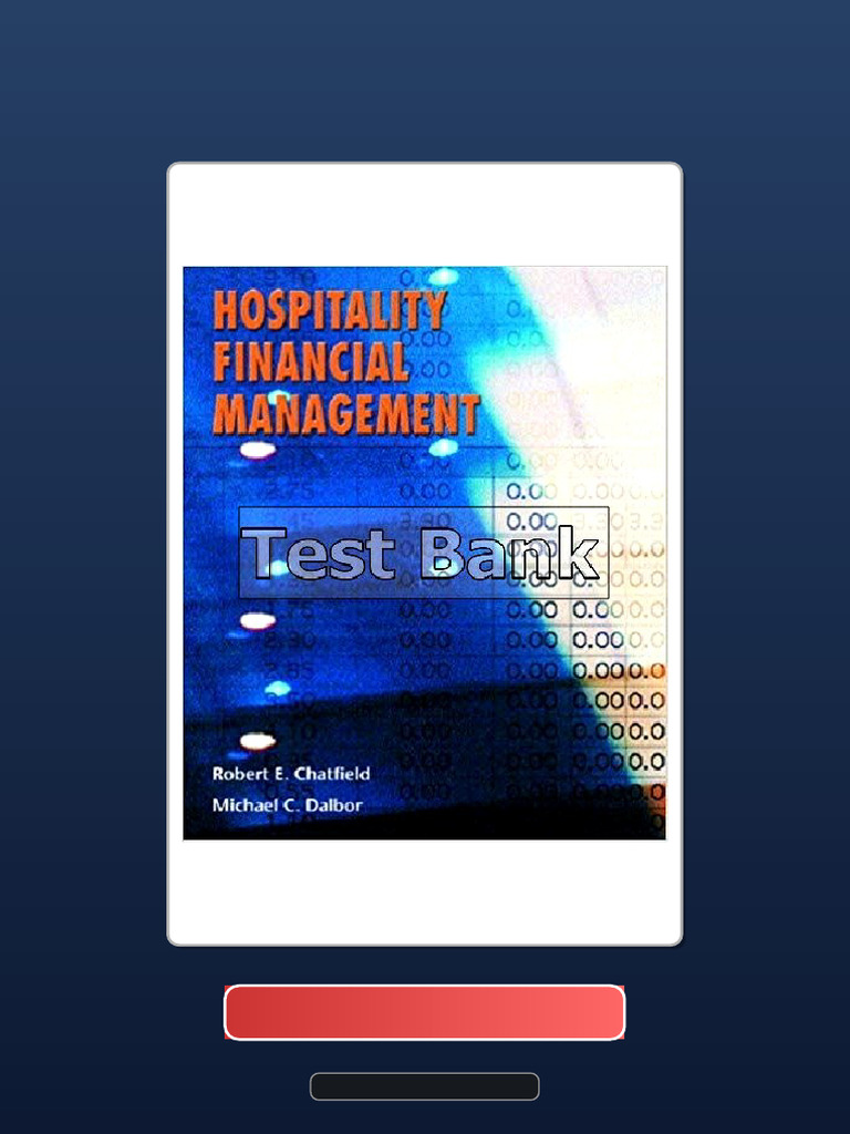 Get Test Bank For Hospitality Financial Management 1st Edition ...