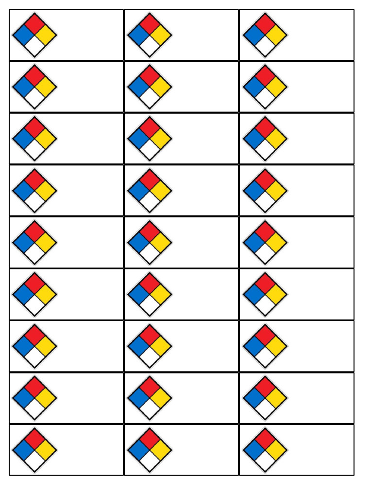 Chemical Hazards Label | PDF