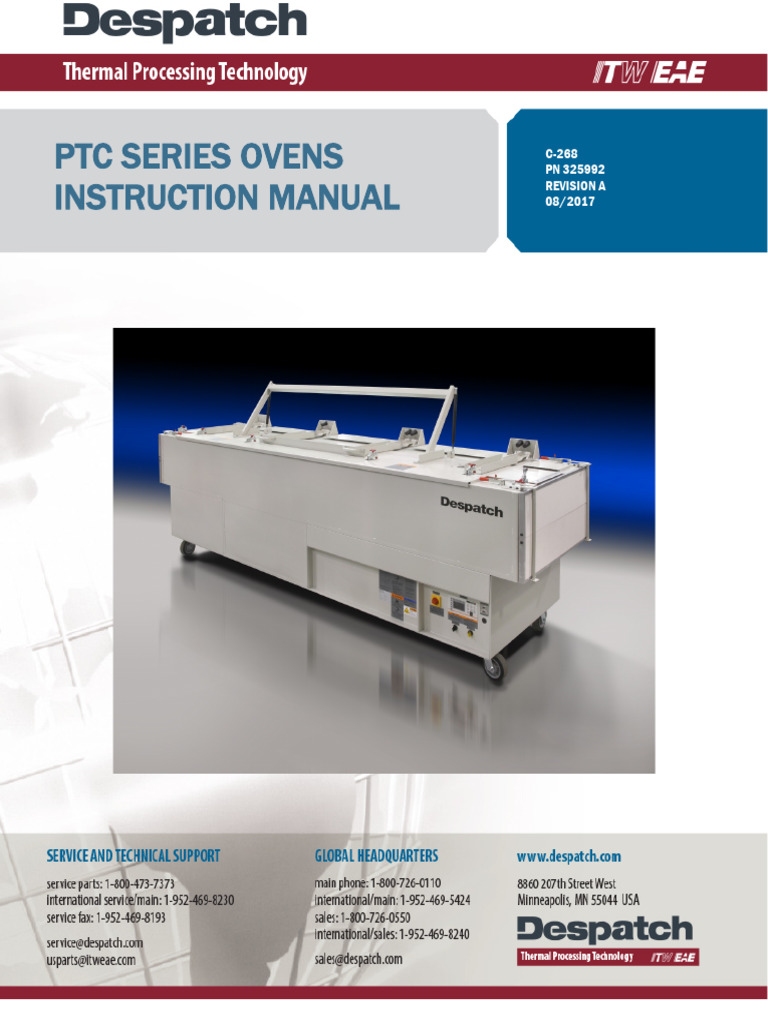 PTC Owners Manual C-268 RevA | PDF | Power Supply | Copyright