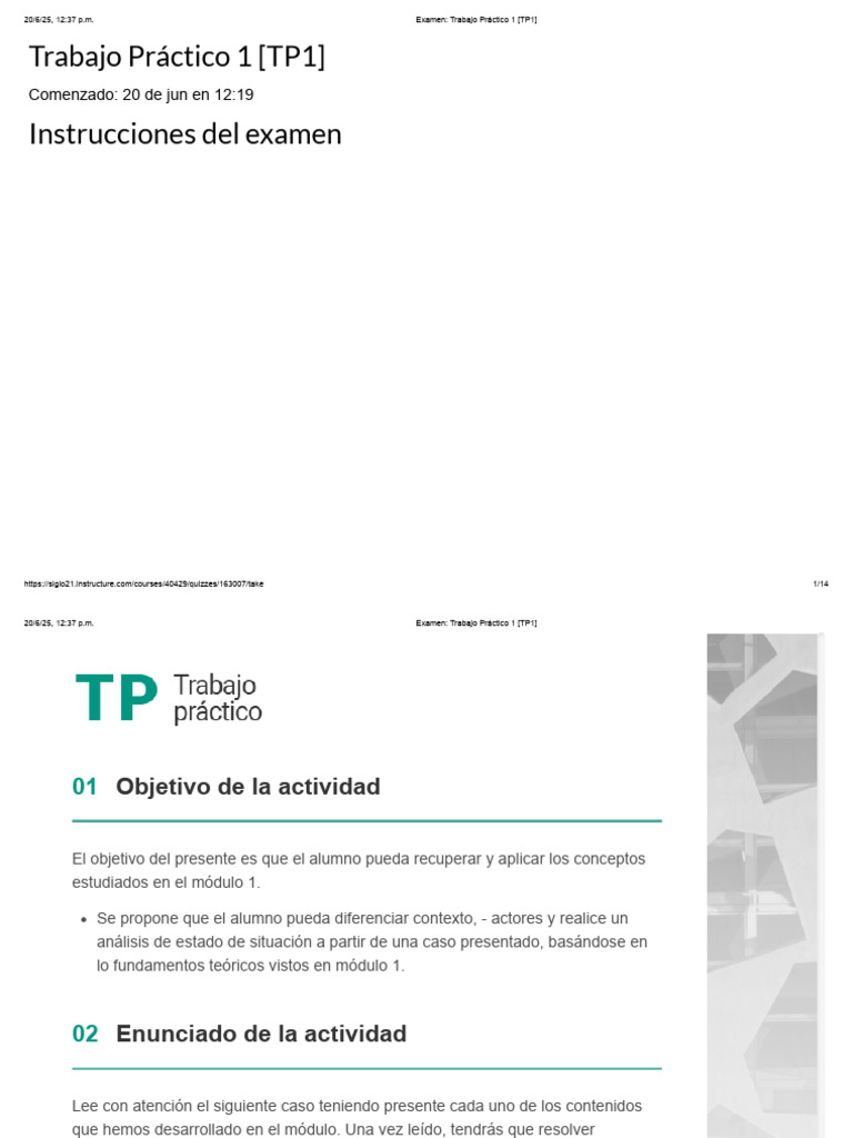 Examen - Trabajo Práctico 1 (TP1) 3 | PDF | Hospital | Salud mental