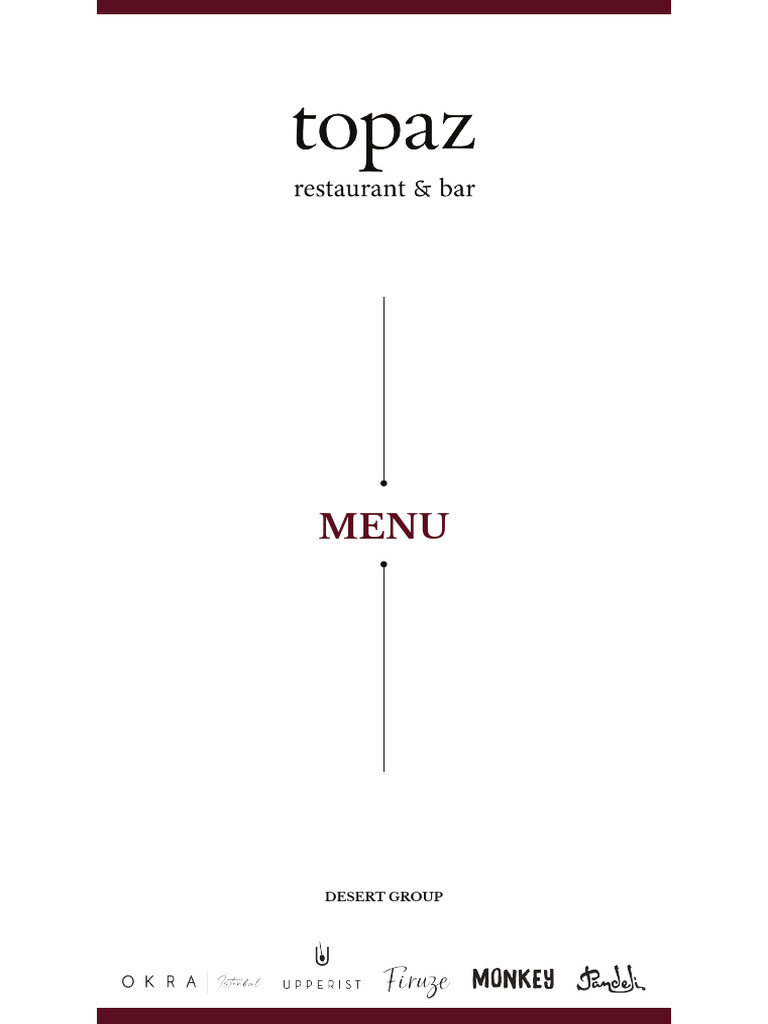 Topaz Menu | PDF