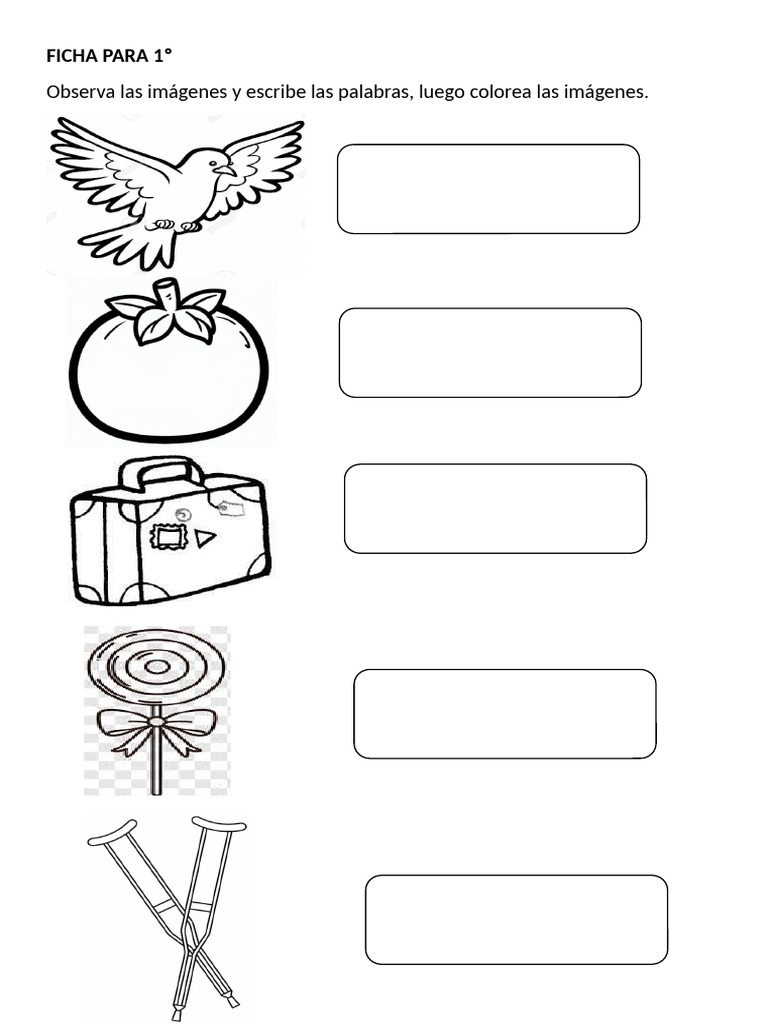 Practica Sobre Las Letras M, P, T, S, L | PDF